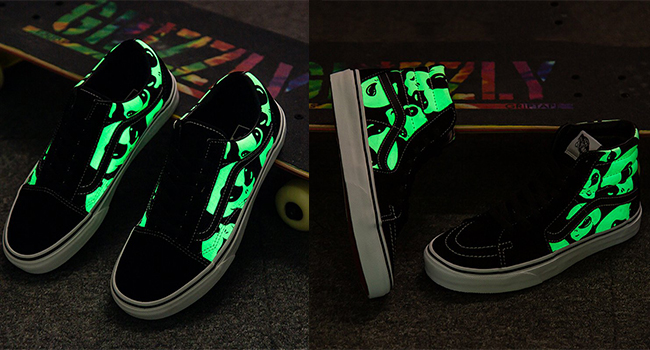 Vans Alien Ghosts – Siêu cuốn hút với thiết kế dạ quang đầy ma mị